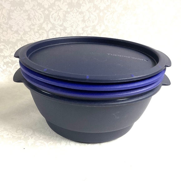 Tupperware | Kitchen | Tupperware 4pc Smart Multicooker Blue Microwave ...